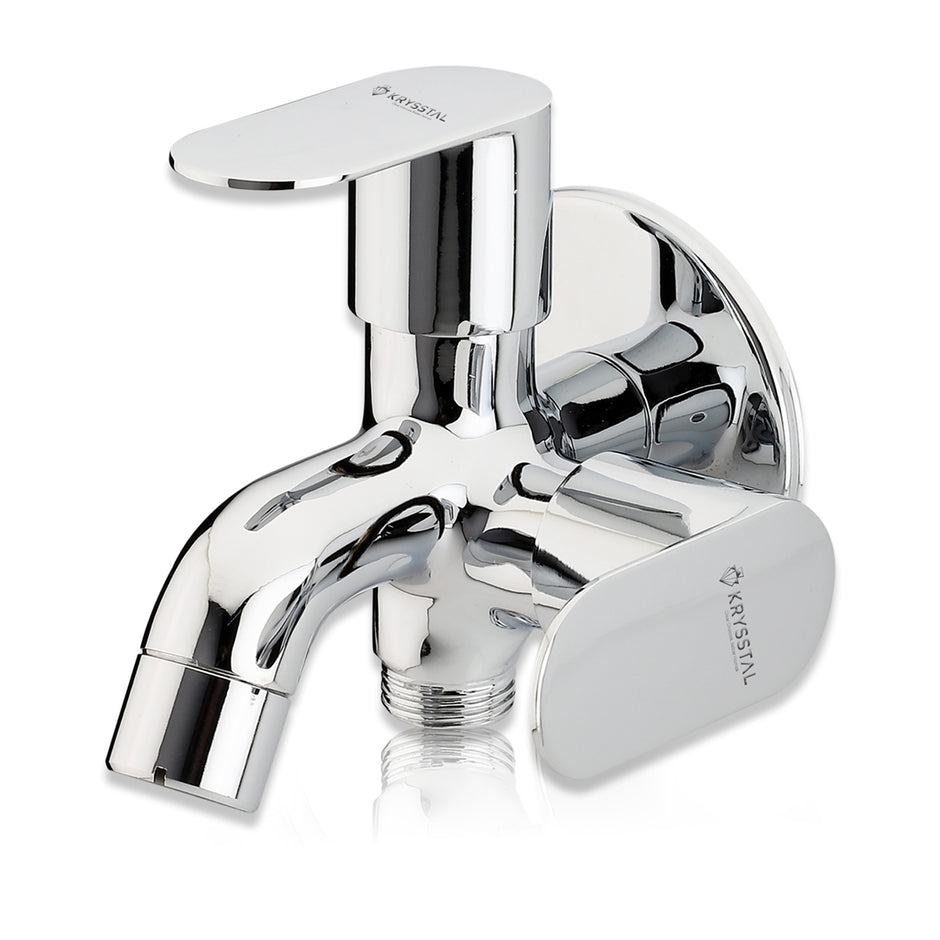 Two Way Bib Taps with Wall Flange – Krysstal